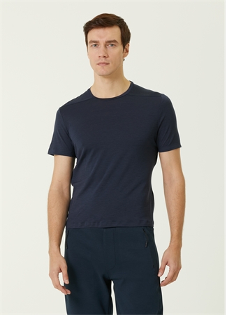 Isaora Erkek Lacivert Logolu Yün T-shirt S EU Isaora Erkek Lacivert Logolu Yün T-shirt S EU