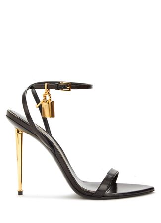 Tom Ford Kadın Siyah Deri Sandalet 36 EU