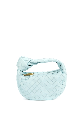 Bottega Veneta Kadın Mini Jodie Mavi Deri El Çantası EU Bottega Veneta Kadın Mini Jodie Mavi Deri El Çantası EU
