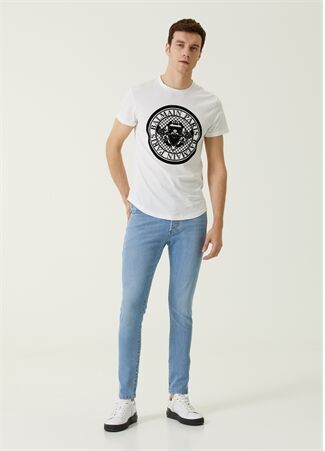 Balmain Erkek Slim Fit Mavi Jean Pantolon 3 US