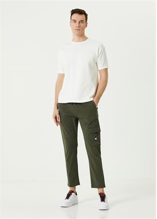 Tommy Jeans Erkek Dad Dobby Yeşil Beli Kordonlu Kargo Pantolon L Eu Tommy Jeans Erkek Dad Dobby Yeşil Beli Kordonlu Kargo Pantolon L Eu