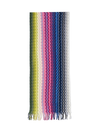 Missoni Kadın Colorblocked Püsküllü Atkı EU Missoni Kadın Colorblocked Püsküllü Atkı EU