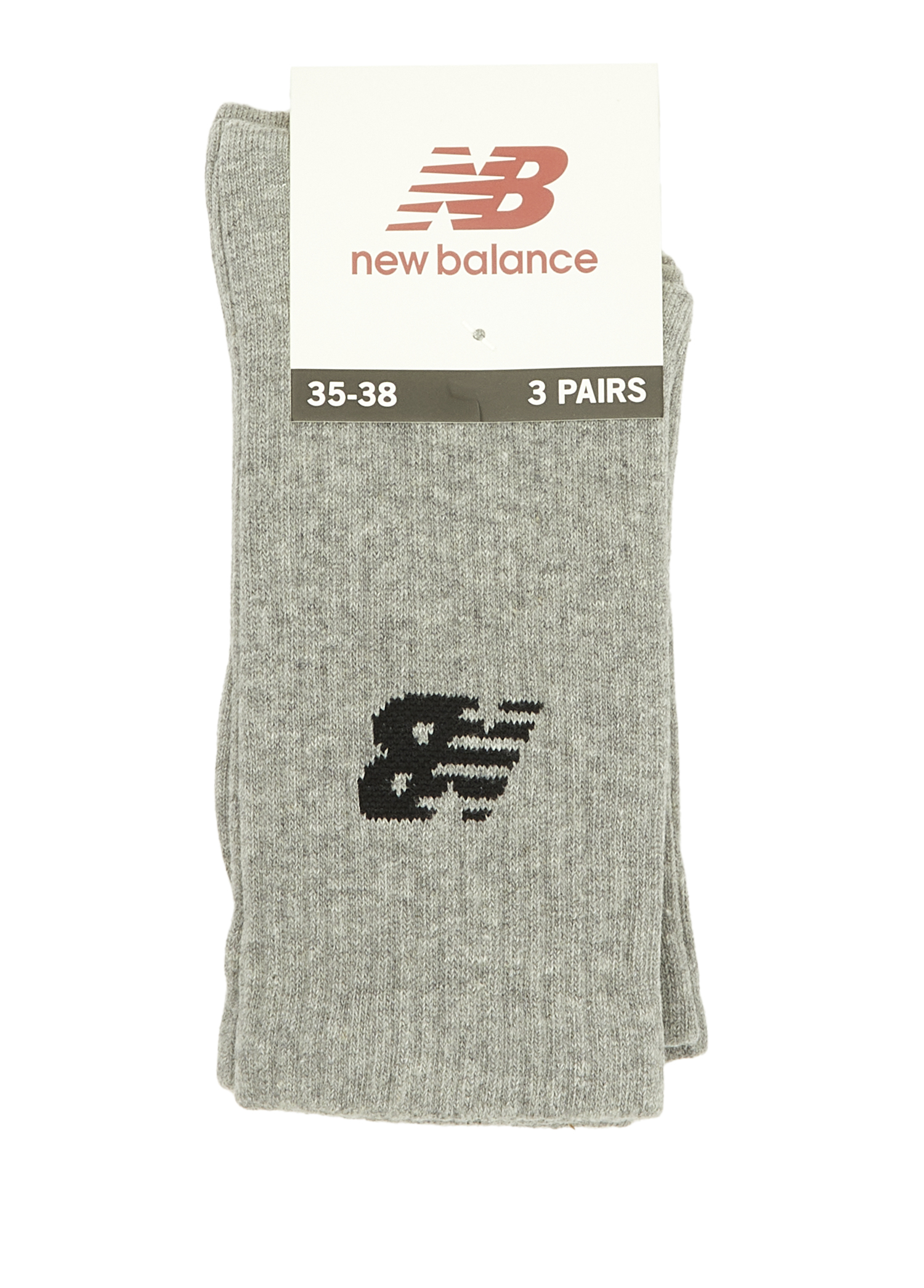 New Balance - Gri Logolu Erkek Çorap - Gri