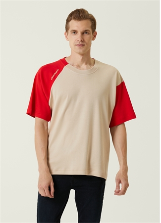 Urban Theory Bej Kırmızı Renk Bloklu T-shirt S EU Urban Theory Bej Kırmızı Renk Bloklu T-shirt S EU