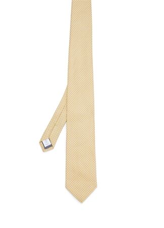 Eton Erkek Sarı Desenli İpek Kravat EU