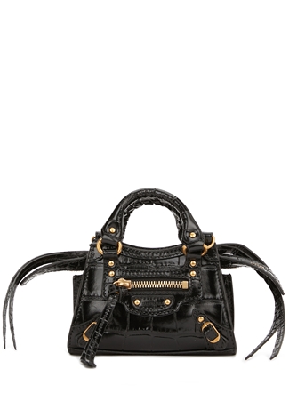 Balenciaga Kadın Neo Classic Siyah Dokulu Deri Omuz Çantası EU Balenciaga Kadın Neo Classic Siyah Dokulu Deri Omuz Çantası EU