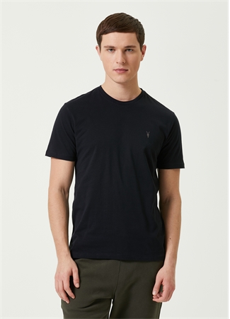 Allsaints Erkek Brace Lacivert Bisiklet Yaka T-shirt S EU