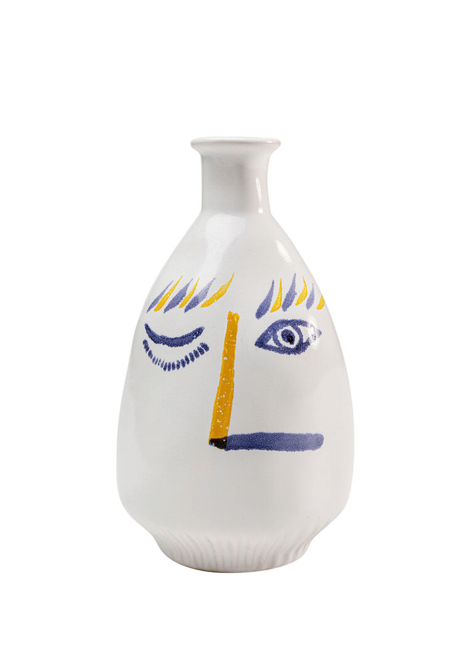 Kare Design - Art Face Colore Seramik Vazo - Çok Renkli