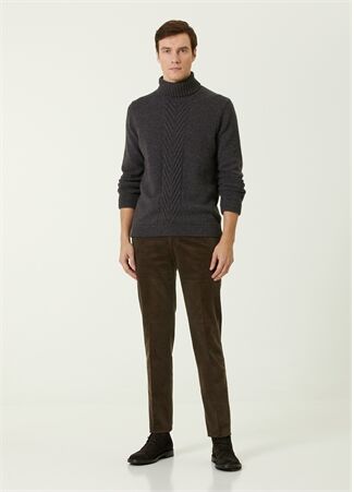 Luciano Barbera Erkek Kahverengi Kadife Pantolon 48 IT Luciano Barbera Erkek Kahverengi Kadife Pantolon 48 IT