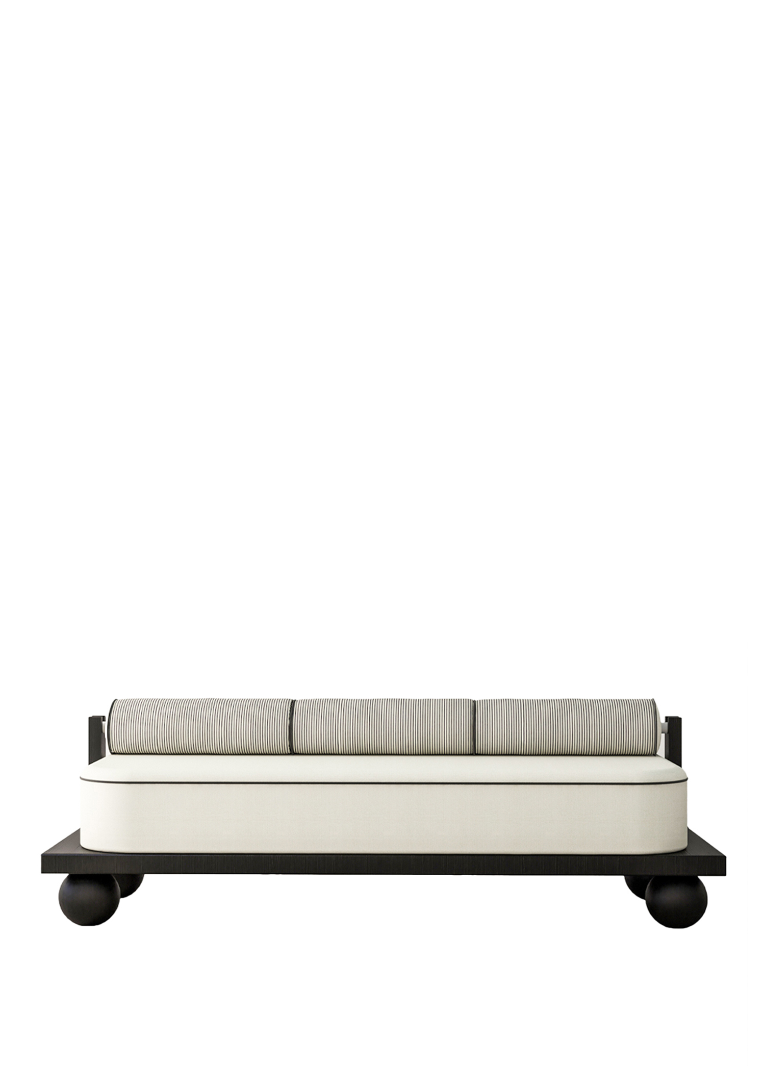 Deekobjects - Mario Siyah Ahşap Bench - Siyah