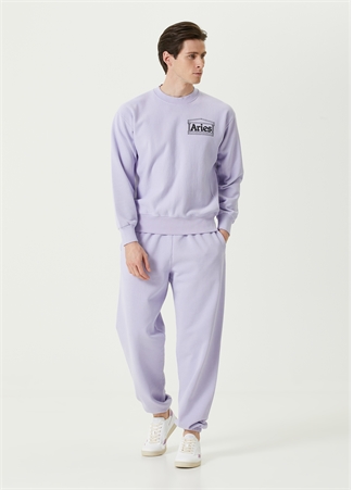 Aries Erkek Lila Logolu Jogger Eşofman Altı Mor S Eu Aries Erkek Lila Logolu Jogger Eşofman Altı Mor S Eu
