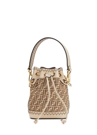 Fendi Kadın Pembe Haki Logolu Ağzı Büzgülü Deri Çanta EU Fendi Kadın Pembe Haki Logolu Ağzı Büzgülü Deri Çanta EU