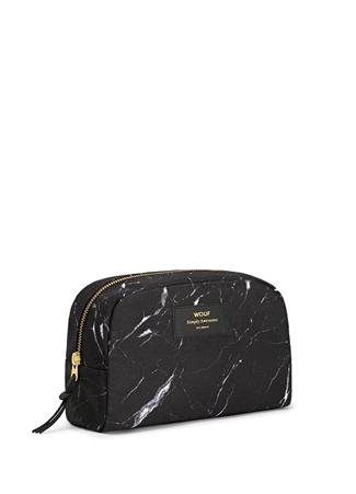 Wouf Kadın Black Marble Big Makyaj Çantası Siyah EU Wouf Kadın Black Marble Big Makyaj Çantası Siyah EU