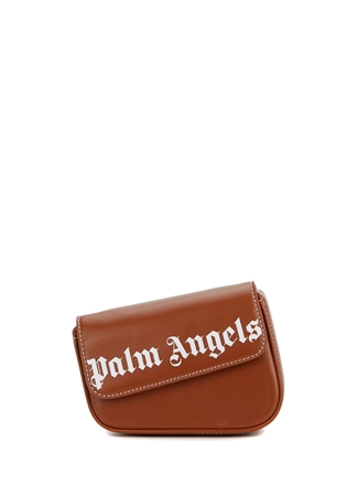 Palm Angels Kadın Taba Logo Baskılı Deri Bel Çantası Turuncu EU Palm Angels Kadın Taba Logo Baskılı Deri Bel Çantası Turuncu EU