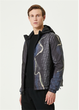 Fendi Erkek Siyah Kapüşonlu Çift Taraflı Mont 48 It Fendi Erkek Siyah Kapüşonlu Çift Taraflı Mont 48 It