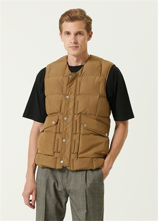 Scotch & Soda Erkek Bej Dik Yaka Dış Yelek S EU Scotch & Soda Erkek Bej Dik Yaka Dış Yelek S EU