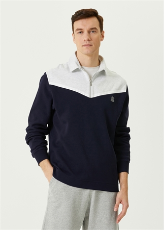 Brunello Cucinelli Erkek Sweatshirt Lacivert L Eu Brunello Cucinelli Erkek Sweatshirt Lacivert L Eu