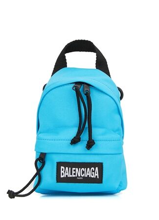 Balenciaga Kadın Mavi Askılı Mini Sırt Çantası EU