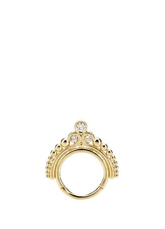 Collection-Pimiento Kadın Pırlantalı Altın Rengi Küpe EU