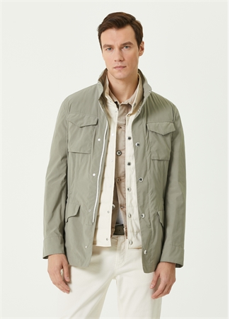Brunello Cucinelli Erkek Yeşil Kapüşonlu Beli Büzgülü Kaban 54 IT Brunello Cucinelli Erkek Yeşil Kapüşonlu Beli Büzgülü Kaban 54 IT