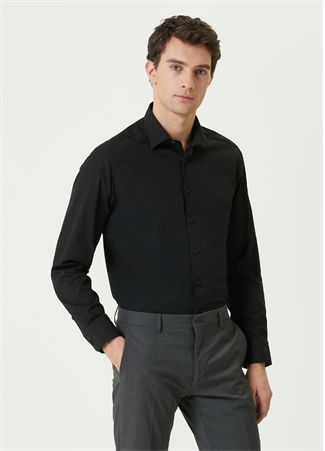 Beymen Club Erkek Comfort Fit Siyah Non-iron Gömlek S Beymen Club Erkek Comfort Fit Siyah Non-iron Gömlek S