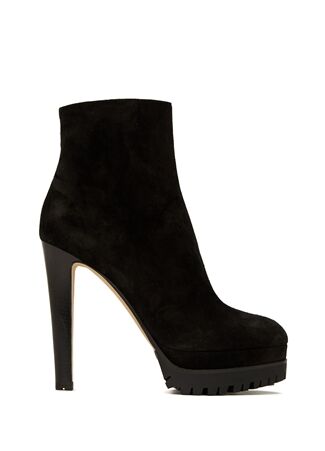Sergio Rossi Kadın Siyah Süet Bot 35 EU
