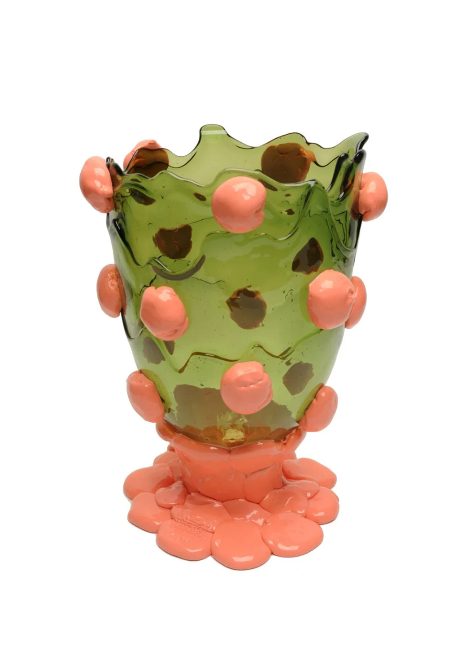 Corsi Design - Nugget L Green Salmon Vase