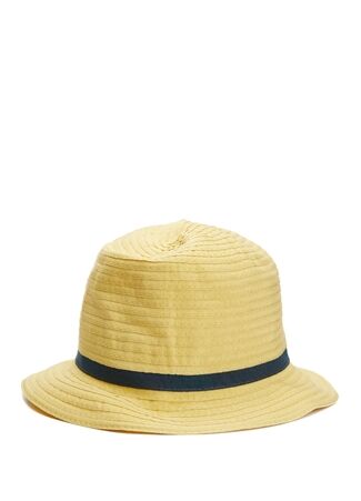 Grevi Erkek Bej Şerit Detaylı Şapka S Eu