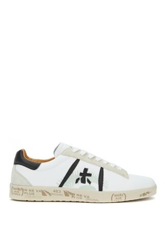 Premiata Kadın Beyaz Logolu Tabanı Baskılı Deri Sneaker 35 EU Premiata Kadın Beyaz Logolu Tabanı Baskılı Deri Sneaker 35 EU