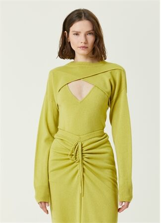 Christopher Esber Kadın Yeşil 2li Yün Triko Set S EU