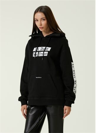 Wasted Kadın In Dust Siyah Kapüşonlu Sweatshirt S EU Wasted Kadın In Dust Siyah Kapüşonlu Sweatshirt S EU
