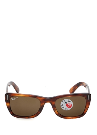 Ray-Ban Caribbean Striped Havana Güneş Gözlüğü Kahverengi 52 EU