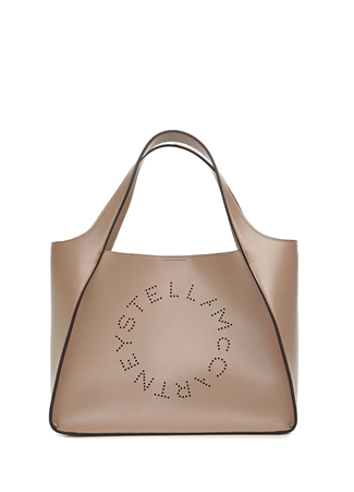 Stella McCartney Kadın Vizon Logo Detaylı Çanta Bej EU Stella McCartney Kadın Vizon Logo Detaylı Çanta Bej EU