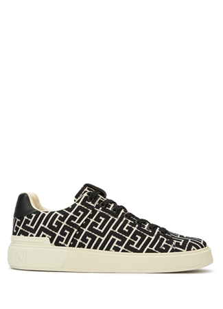 Balmain Erkek Siyah Beyaz Logo Jakarlı Sneaker 4 EU Balmain Erkek Siyah Beyaz Logo Jakarlı Sneaker 4 EU