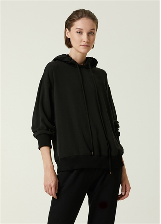 Beymen Collection Kadın Siyah Kapüşonlu Saten Bluz 42 Beymen Collection Kadın Siyah Kapüşonlu Saten Bluz 42