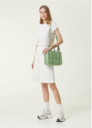 Marc Jacobs (The) Kadın Beyaz Logolu Şort S EU Marc Jacobs (The) Kadın Beyaz Logolu Şort S EU