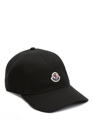 Moncler Kadın Siyah Logolu Şapka Eu