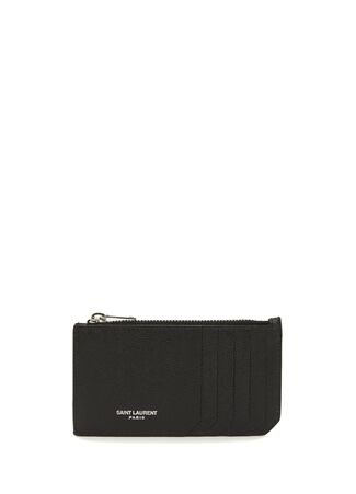 Erkek Siyah Logolu Deri Kartlık EU