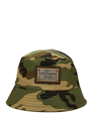 Dolce&Gabbana Erkek Haki Kamuflaj Desenli Şapka 57 EU