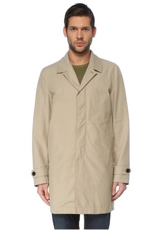 Palzileri Lab Erkek Bej Kelebek Yaka Pardösü Kahverengi 56 IT