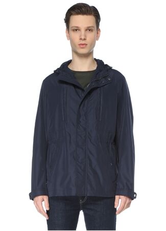 Pal Zileri Erkek Lacivert Kapüşonlu Mont 50 IT