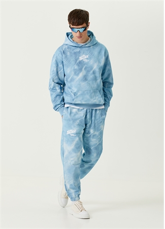 Msfts Erkek Mavi Batik Desenli Logolu Jogger Eşofman Altı S Eu Msfts Erkek Mavi Batik Desenli Logolu Jogger Eşofman Altı S Eu
