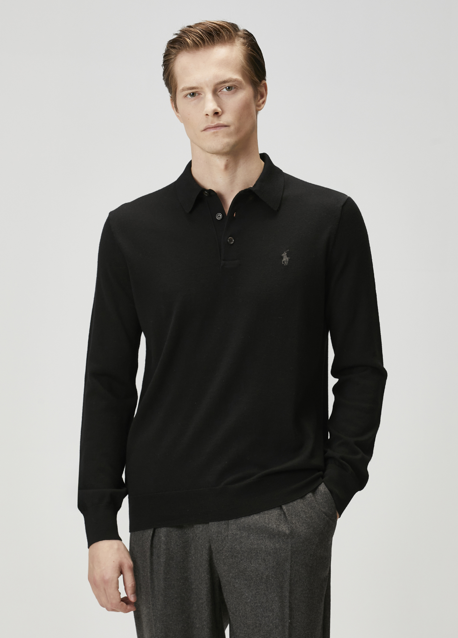 Polo Ralph Lauren Siyah Erkek Siyah Polo Yaka Yün Kazak 1786539 | Beymen