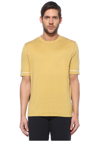 Palzileri Lab Erkek Sarı Antrasit Bisiklet Yaka T-shirt 50 IT