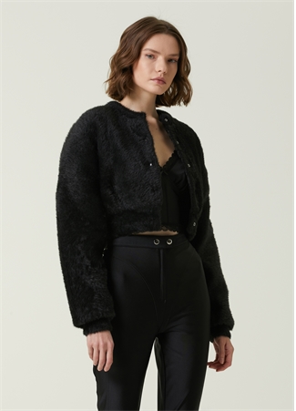T by Alexander Wang Kadın Oversize Siyah Suni Kürk Hırka S EU T by Alexander Wang Kadın Oversize Siyah Suni Kürk Hırka S EU