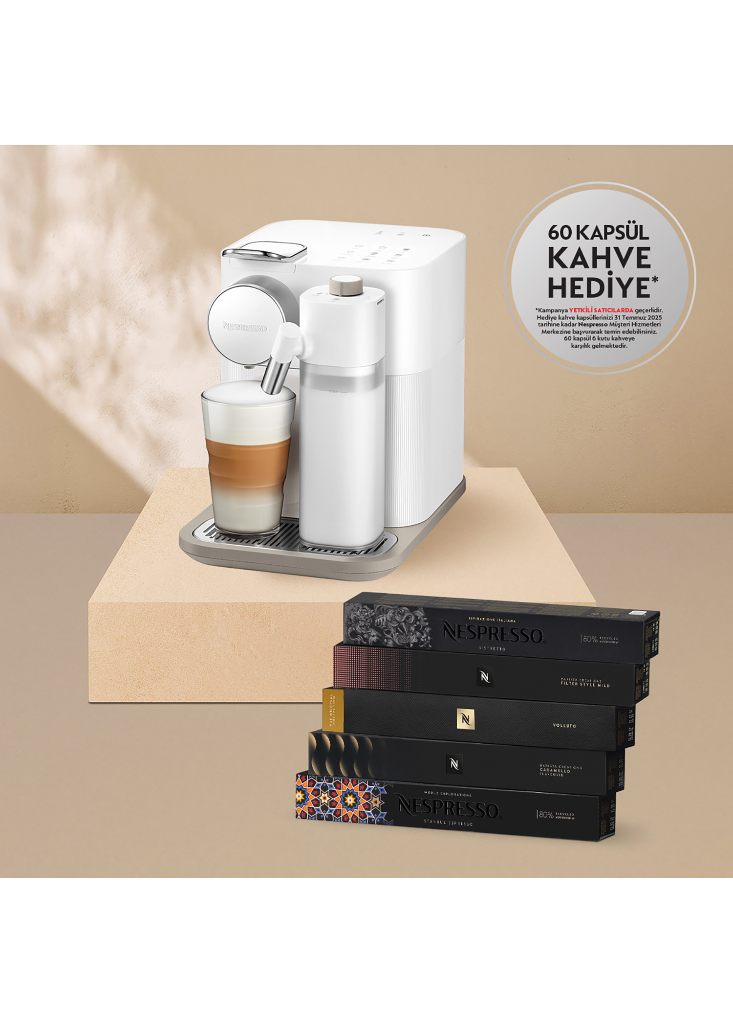 Nespresso - F121 Lattissima Beyaz Kahve Makinesi - Beyaz
