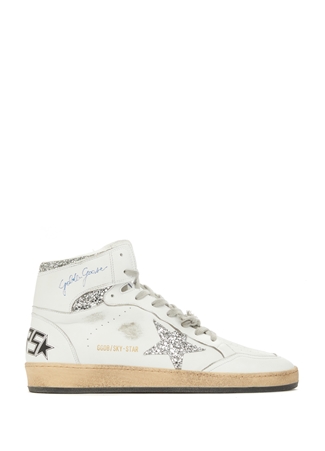 Golden Goose Erkek Super Star Beyaz Deri Sneaker 4 EU Golden Goose Erkek Super Star Beyaz Deri Sneaker 4 EU