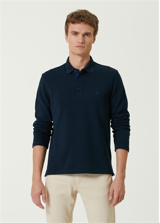 Beymen Club Erkek Slim Fit Lacivert Polo Yaka Sweatshirt L Beymen Club Erkek Slim Fit Lacivert Polo Yaka Sweatshirt L