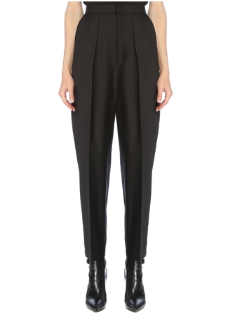 IRO Kadın Antrasit Yüksek Bel Pilili Pantolon Gri 38 EU