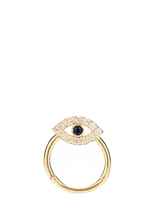 Collection-Pimiento Kadın Göz Formlu Altın Rengi Tekli Küpe EU Collection-Pimiento Kadın Göz Formlu Altın Rengi Tekli Küpe EU